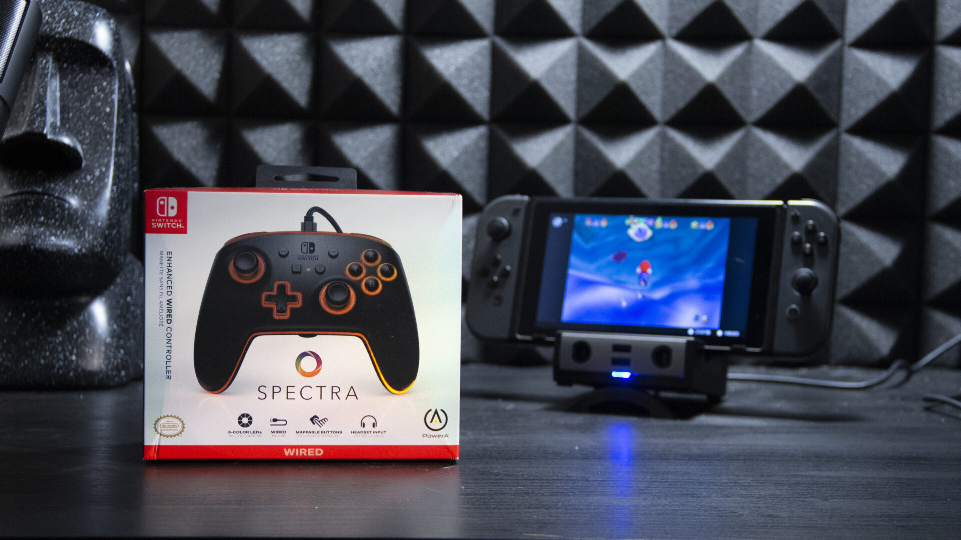 手感優良，價位略低高性價比的“PowerA Spectra Enhanced Wired Controller for Nintendo ...