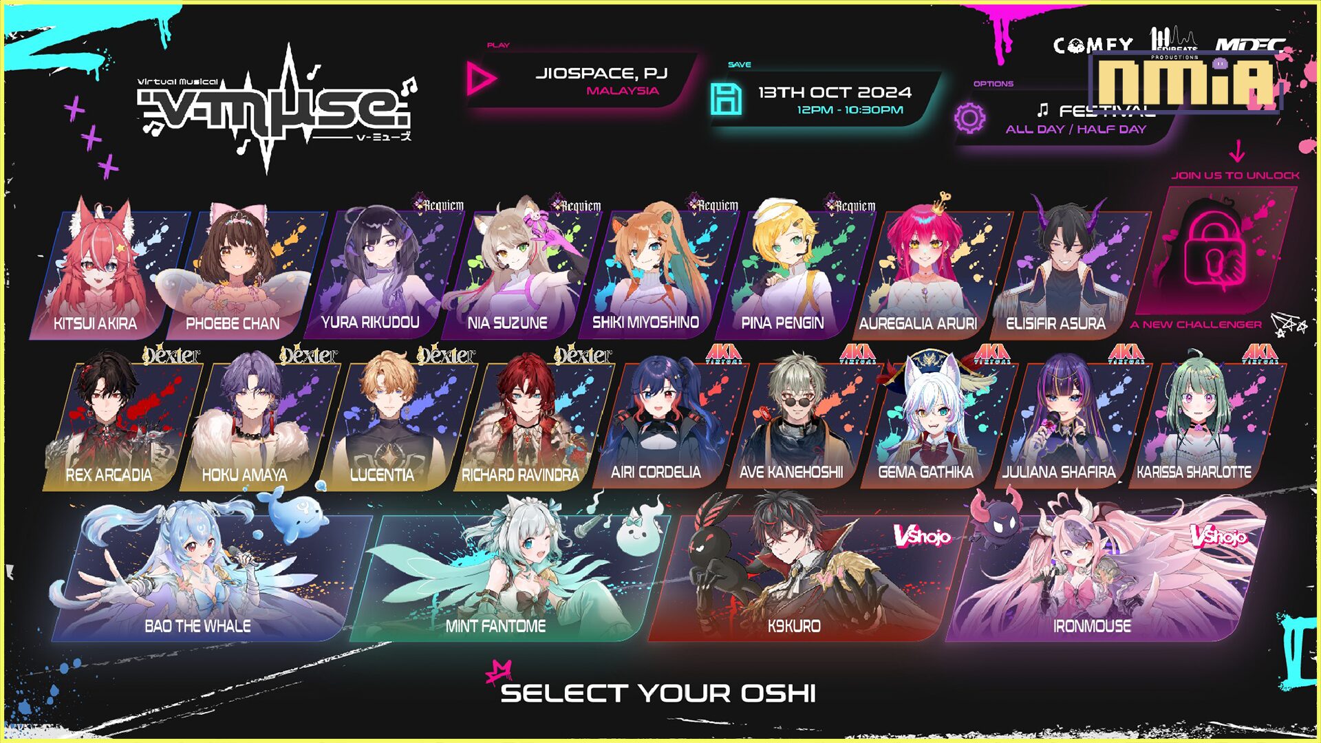 Malaysia Hosts Its First VTuber Festival: V-MUSE – A Groundbreaking ...